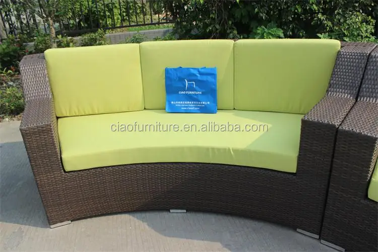 Big Outdoor Rattan Round Sofa Set - Buy Round Sofa Set,Rattan Round ...
