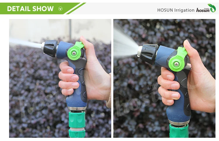 Adjustable Garden Water Spray Gun - Soft Grip & Variable Patterns