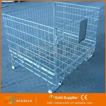Heavy Duty Warehouse Storage Equipment Galvanized Stackable Storage Bin ...