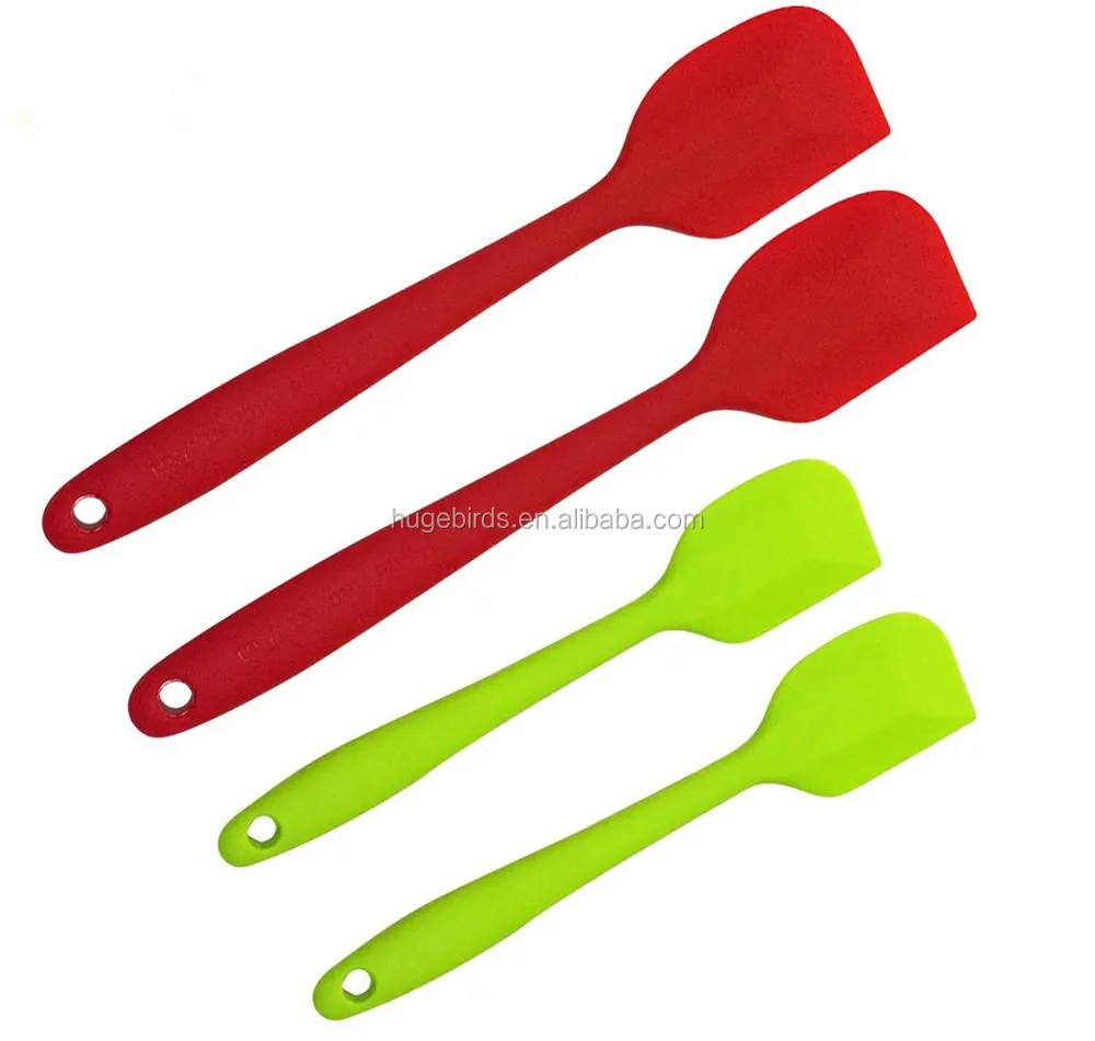 Custom Logo Silicone Spatulas Set Of 4 Pcs,Heat-resistant Flexible ...