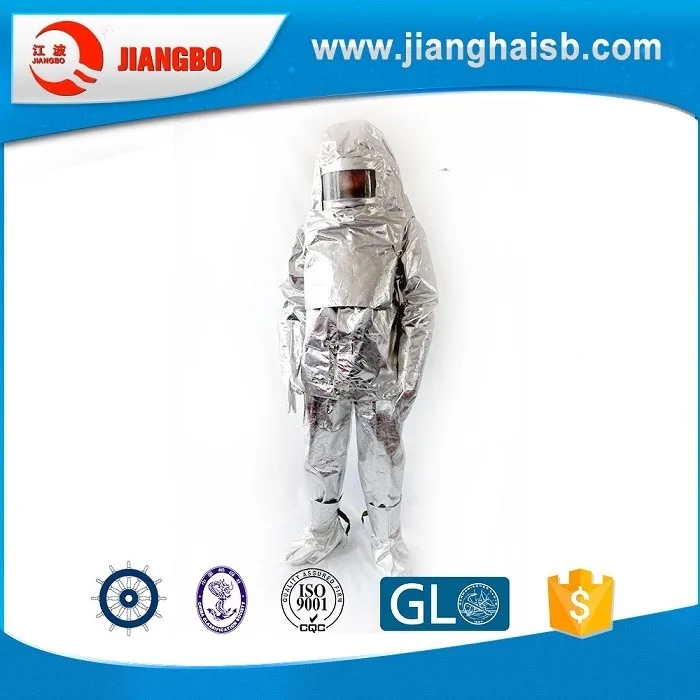 Silver Aluminized Fireman Suit Heat-insulation Suit For Firefighting ...