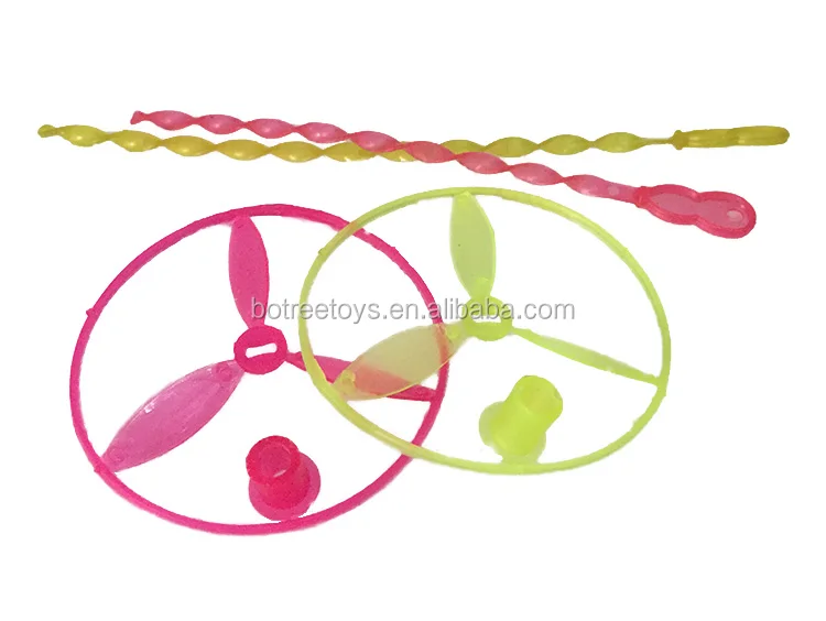 Kids Outdoor Toy Flying Saucer Fly Disc Pull String Spinning Toys - Buy ...