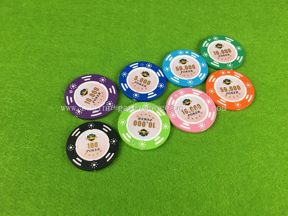 Promotional Color Oversize Poker Chips Clay Poker Chips With Custom ...