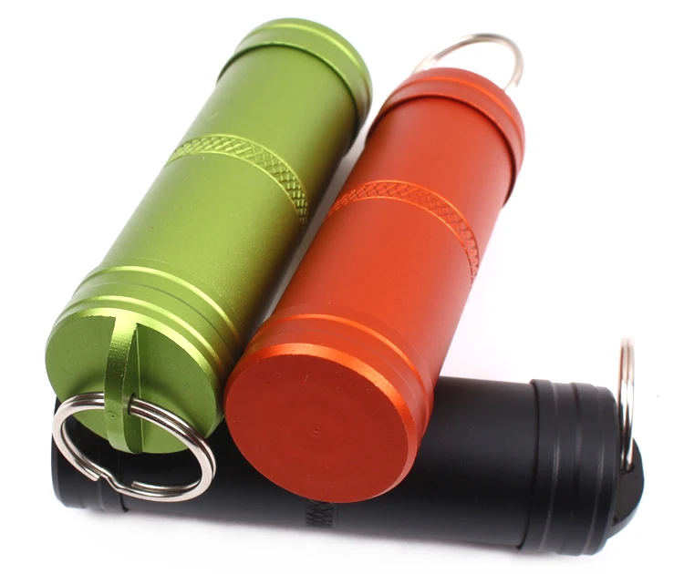 Aluminum Waterproof Capsule Pill Bottle Outdoor Camping Survival Edc ...