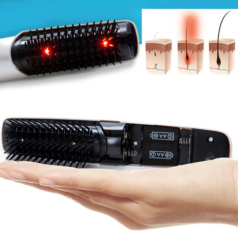 Treatment Laser Hair Comb Massage Hairbrush Anti-hair Loss Infrared ...