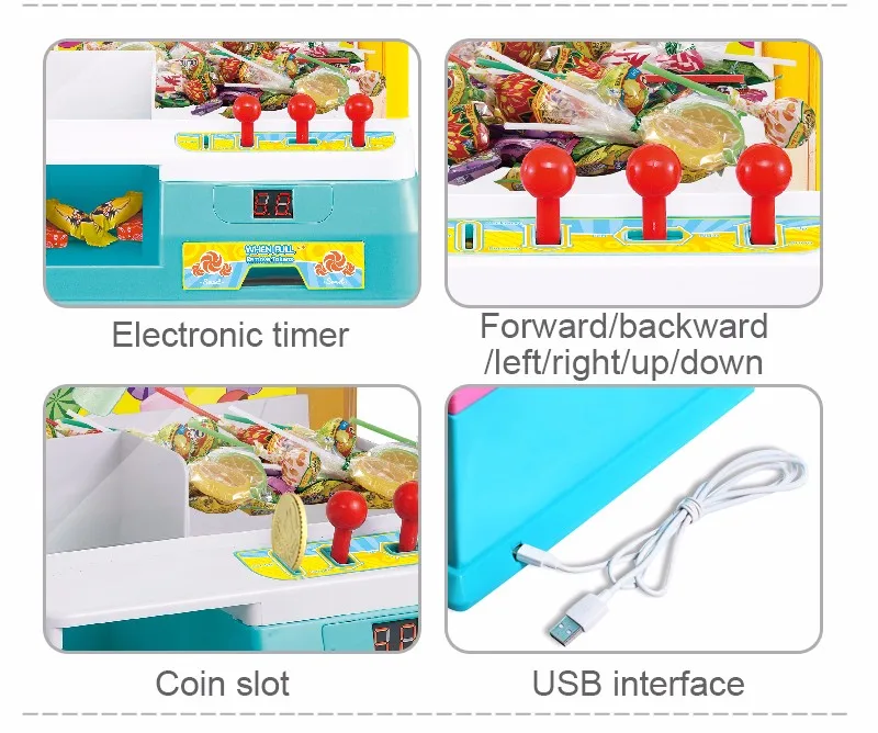 China Lovely Kids Mini Candy Machine Toys With Sound And Light ...