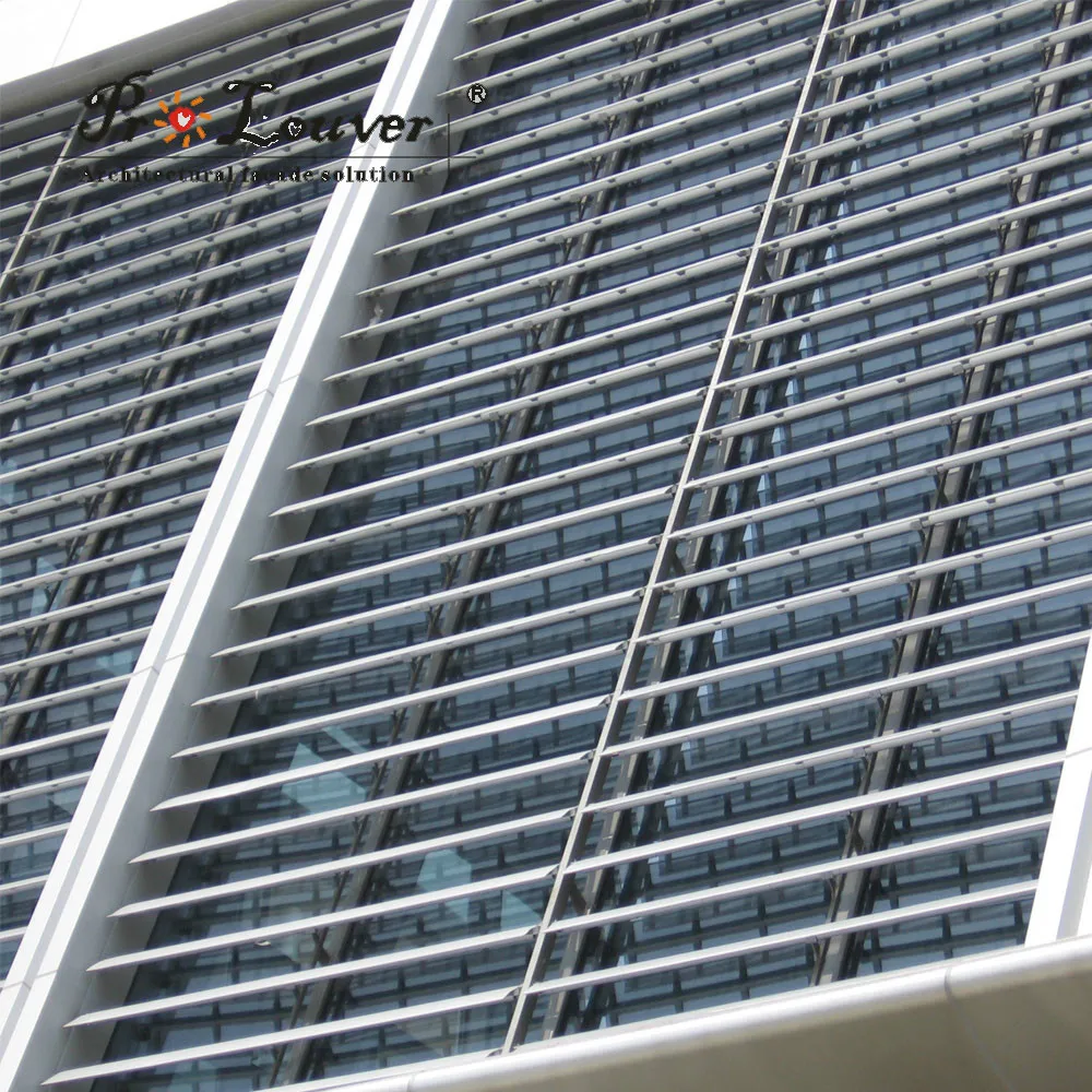 Vertical Aluminum Louvers - Modern Sun Shading Solutions