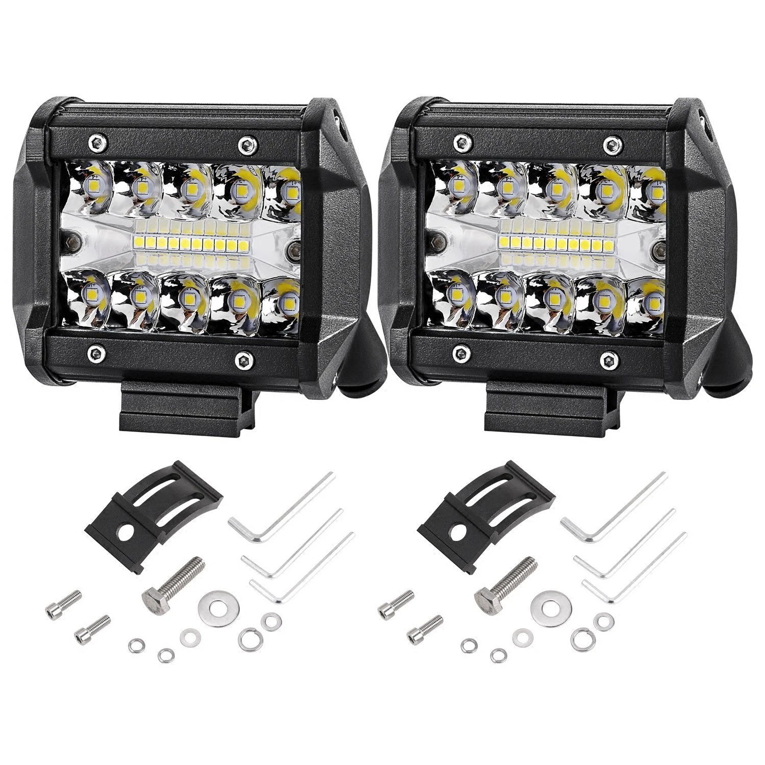 60W LED Driving Lights - 6000LM High Power Work Lights