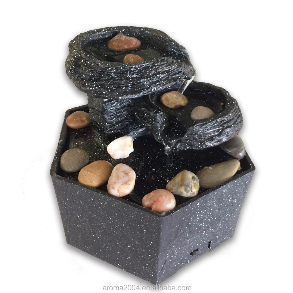 Resin Cordless Portable Mini Battery Operated Water Fountain - Buy ...