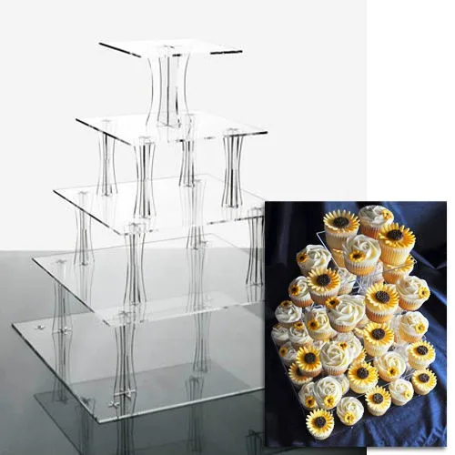 Clear Factory Acrylic Display Pastry Cabinet Cakes Cupcakes Display ...