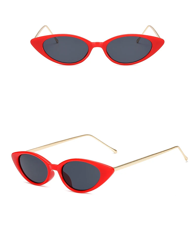 10049 Superhot Eyewear 2019 Small Cateye Sun Glasses Retro Vintage Cat