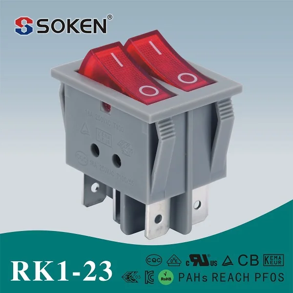 Soken 16a 250vac T100 / 55 Kema Keur Rocker Switch - Buy 250vac 16a ...