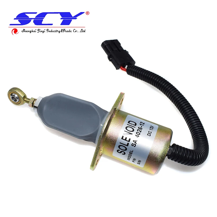 Fuel Shutdown Stop Solenoid 3919422 Sa4026-12 12v For Cummins Shut Off ...