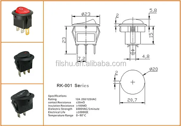 High Quality Leci Rs601 Rocker Switch - Buy Leci Rs601 Rocker Switch ...