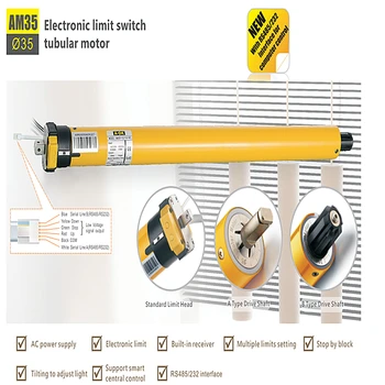 Am35 Electronic Limit Switch Tubular Motor - Buy Am35,Electronic Limit ...