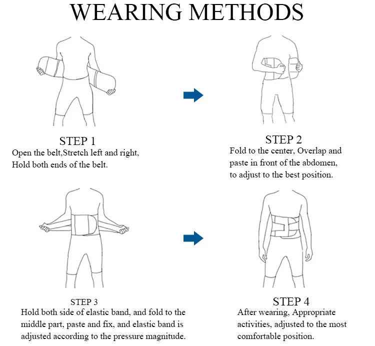 custom medical adjustable neoprene waist support protector trainer protection sweat trimmer belt for men/old people back pain