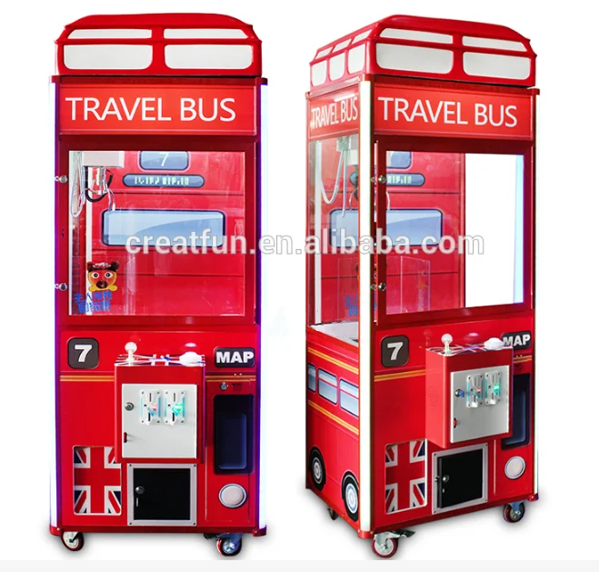 Telephone Coin Operated Prize Vending Crane Claw Game Machine