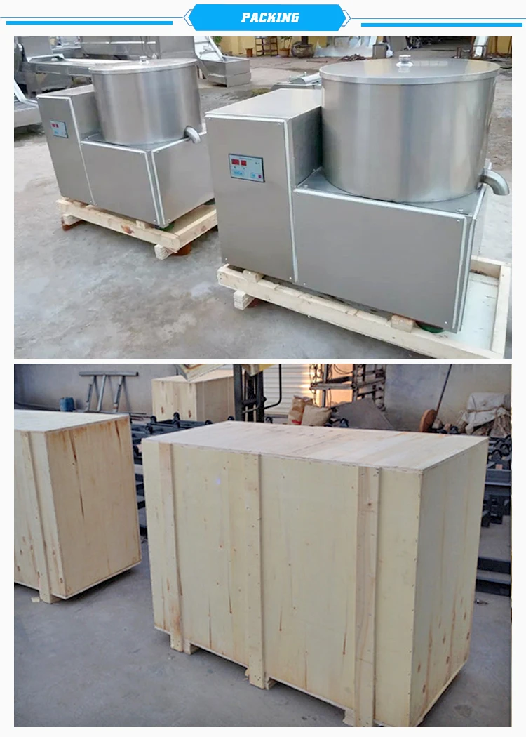 High Capacity Deoiling Machine Small / Automatic Fry Food Deoiler ...