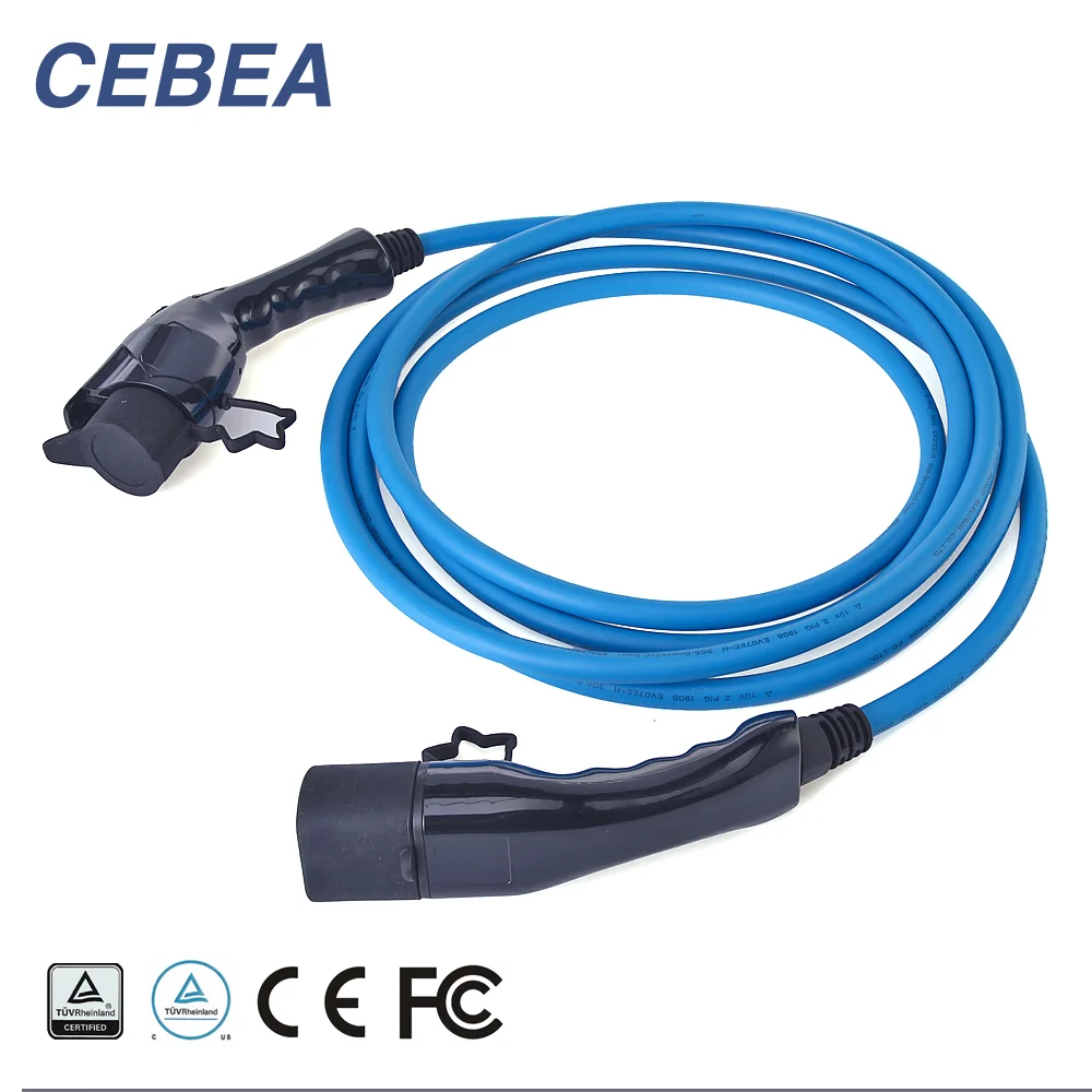 16a Sae J1772 Ev Double Plugs Charging Connector For Evse - Buy 16a ...