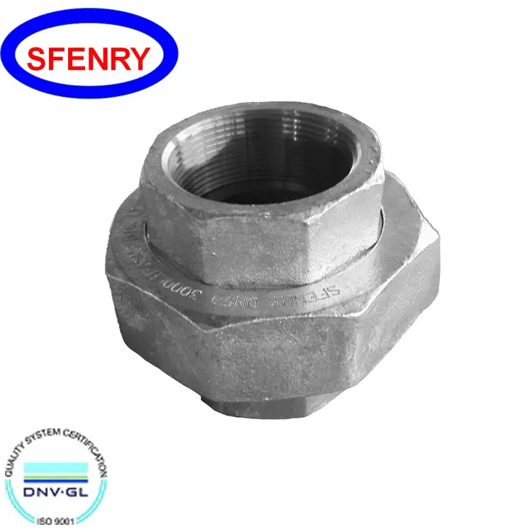 Sfenry Standard Mss Sp-83 Forged Carbon Steel Astm A105 Female Npt Threaded Union - Buy Npt Male ...