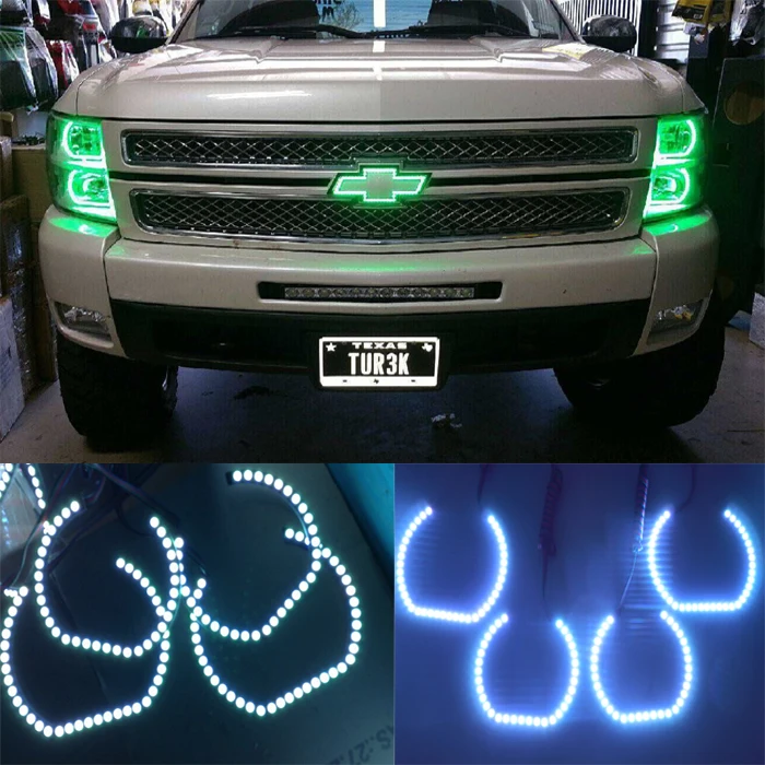 Usa C H E V Y Emblem Rgb Color Changing For American Car Led Headlights ...