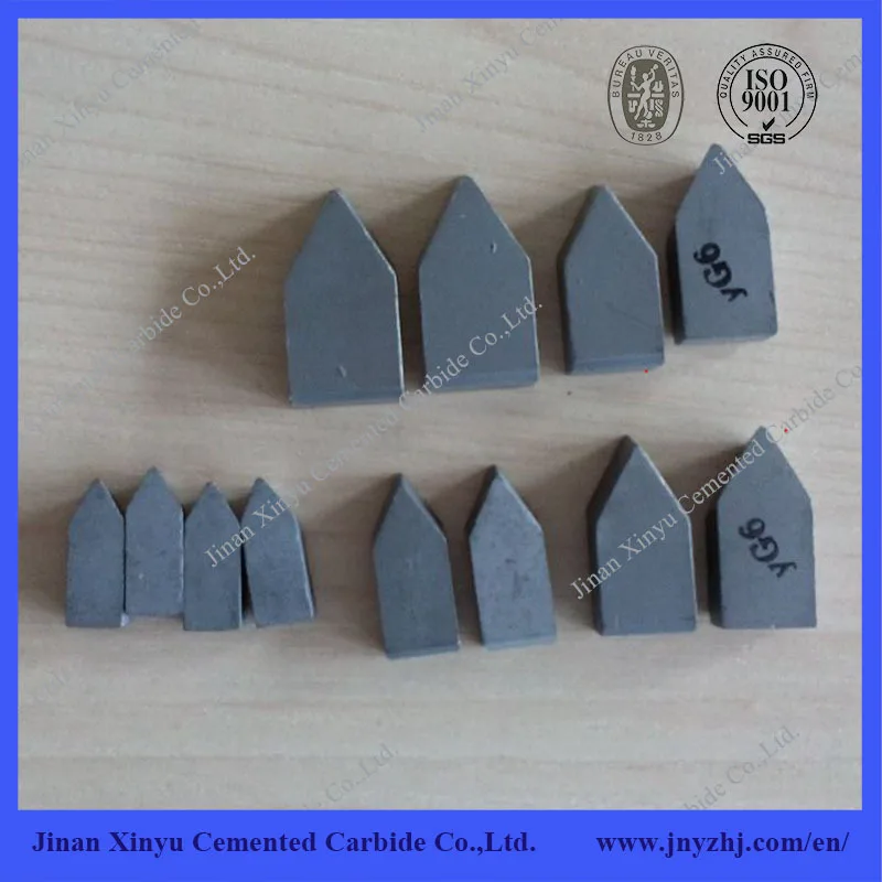 Cemented Carbide Brazed Tips C125,C120,C116 Sintered Yg6,Yg8 Material - Buy Sintered Carbide ...