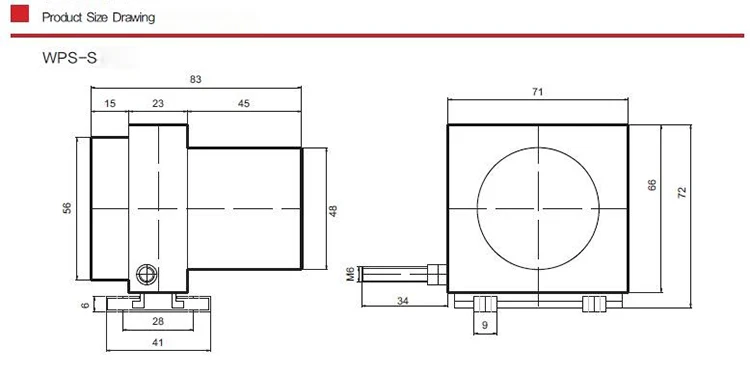 Analog 10K Ohm Draw String Potentiometer - Precision Position Sensor