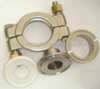Sanitary Pipe Weld Ferrule + Tri Clamp + Silicone Gasket Set Stainless ...
