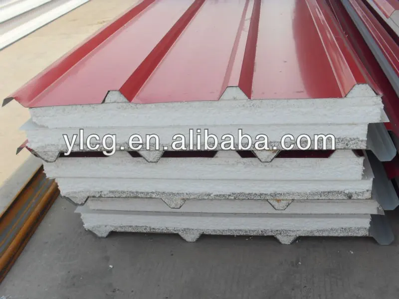 Pre Insulated High Ribbed Metal Foam Core Roof Panels - Buy Pre ...
