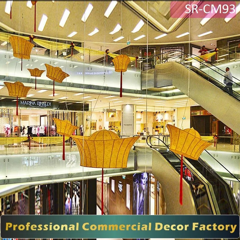 Customize Commercial Shopping Mall Ceiling Holiday Decoration For ...