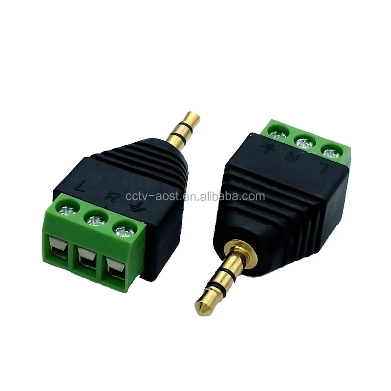 Oem 3.5mm 3pins Audio Male Stereo Sound Track Socket Solderless ...