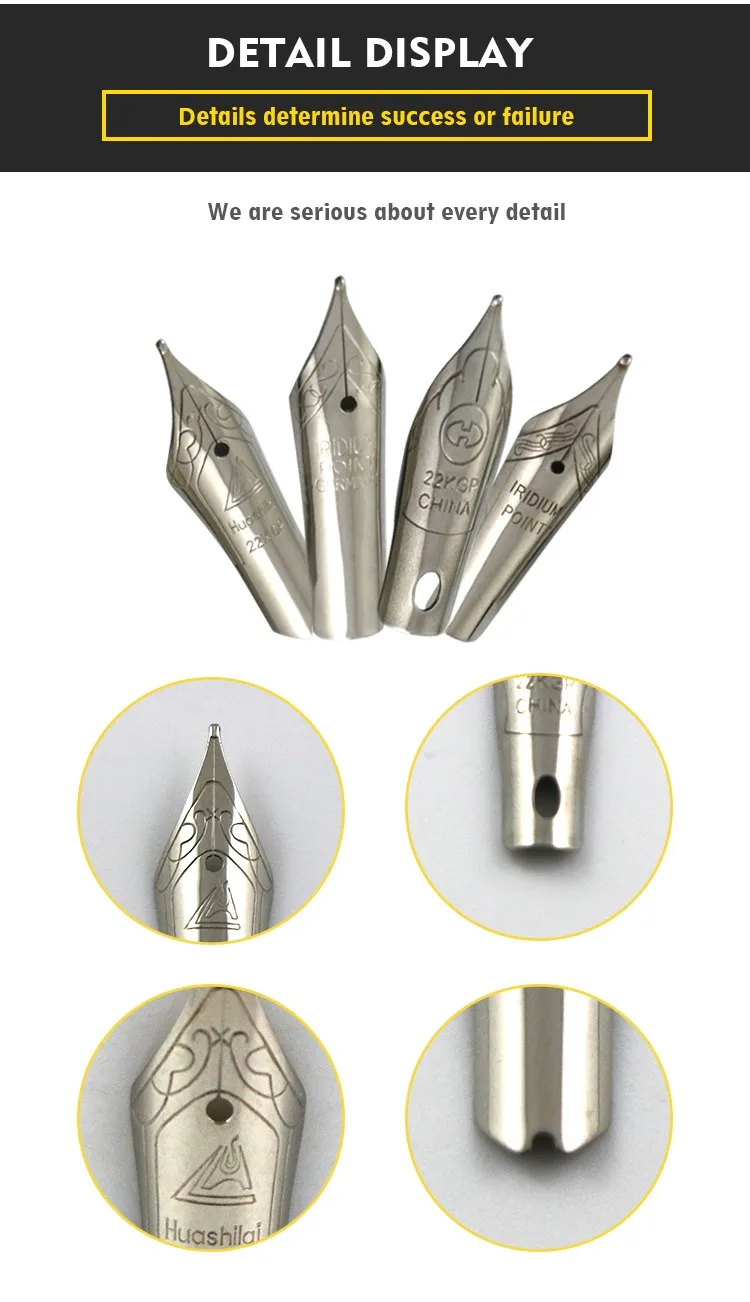 Fine Mount Carved Nib Calligraphy High Precision Size Metal Fountain ...