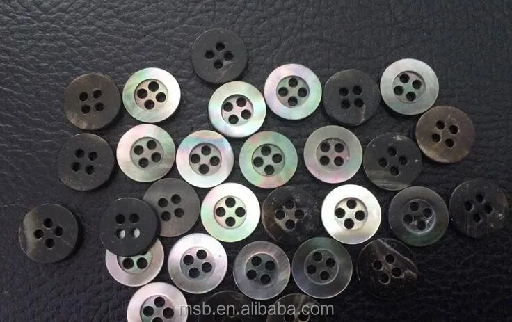 Trochus Button Mother of Pearl Shell Custom Buttons for Clothes
