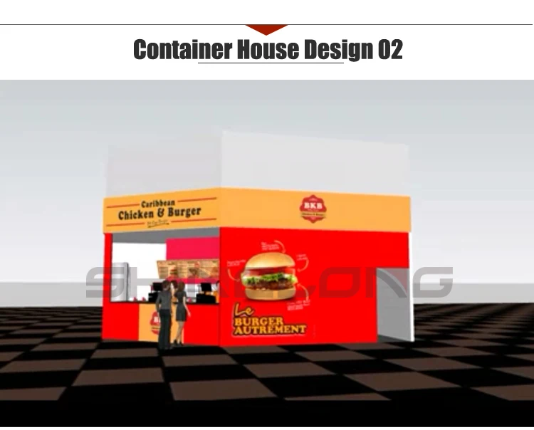 Fast Food Container House Kiosk - Eco-Friendly & Customizable