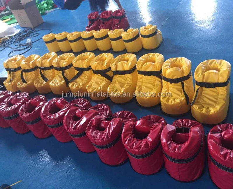 Outdoor Team Building Inflatable Speed Shoes 2019 New Human Giant ...