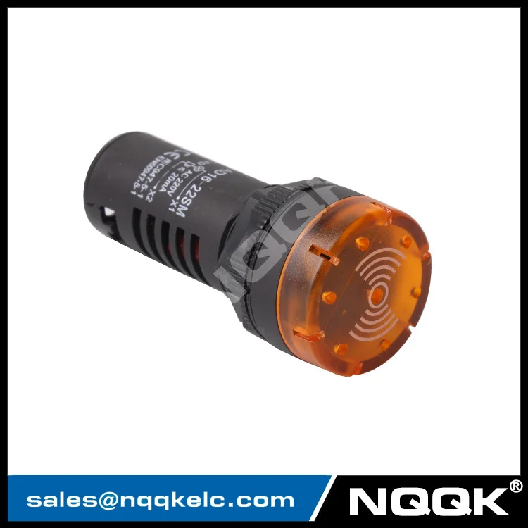 Ad16-22sm 220v Ac Buzzer Signal Light,Led Alarm Buzzer Indicator Lamp ...