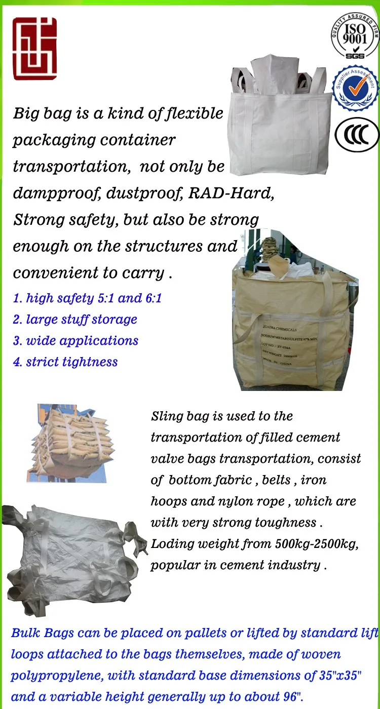 1 Ton Tote Woodland Large Big Bags For Bulk White Sand Packing - Buy 1 ...