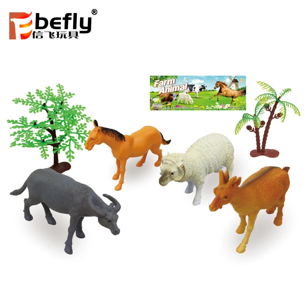 Educational Toy - Hollow Plastic Farm Animals for Kids