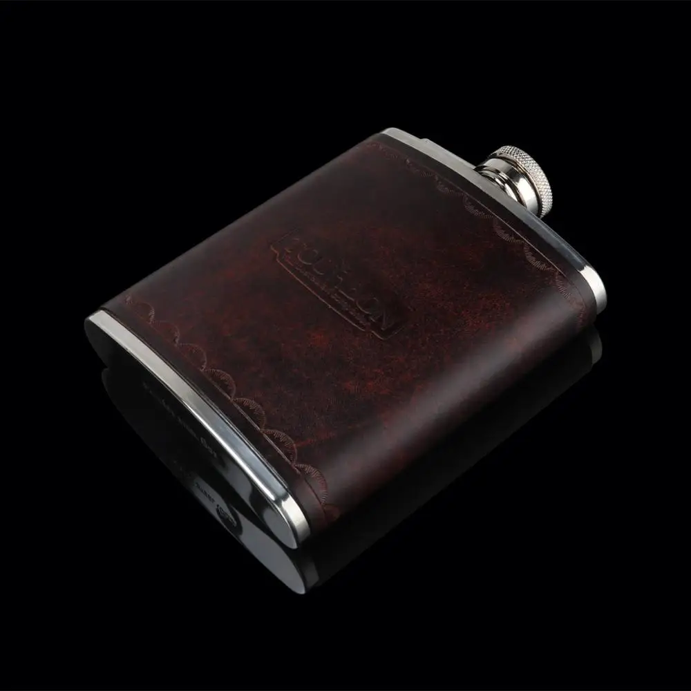 Luxury Custom Made Engraved Leather Hip Flask - Buy Leather Hip Flask ...