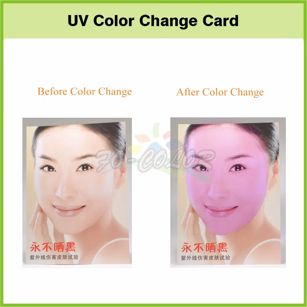 Smart Custom Summer Paper Printed Uv Testing Card /uv Indicator Card ...