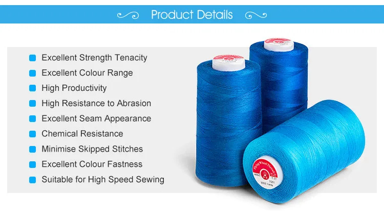 Eco-friendly 45s/2 Poly / Poly Core Spun Sewing Thread For Suits - Buy ...