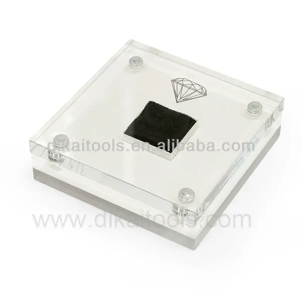 Best Quality Loose Diamond Display Box With Name Card Reversible Black ...