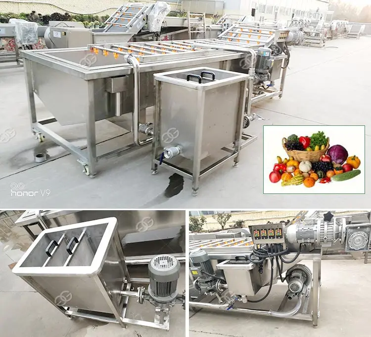 Commercial Small Fruit Bubble Washing Machine Tomatoes Pepper Bubble ...