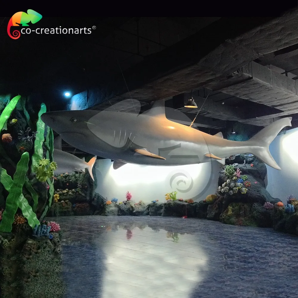 Fiberglass 3d Life Size Shark Sculpture For Playground - Buy Fiberglass ...