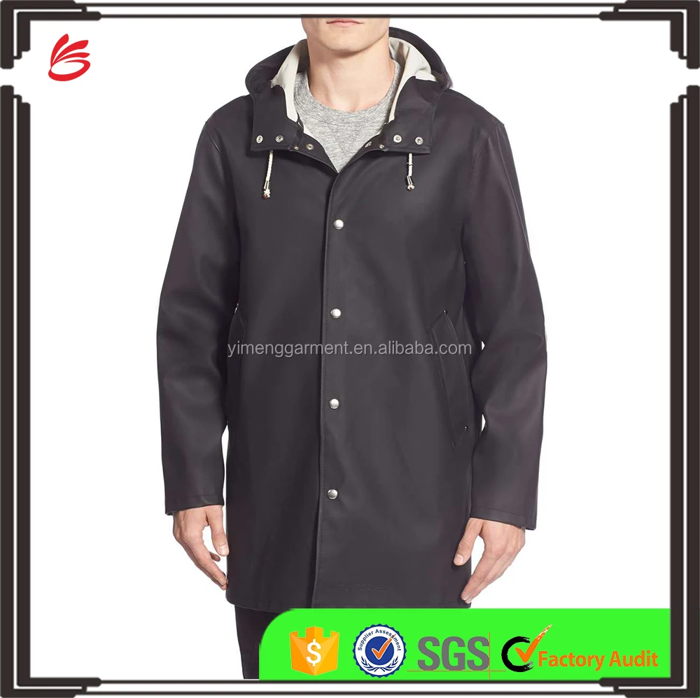 Trendy Custom Design Pvc Polyester Long Fashion Waterproof Raincoat ...