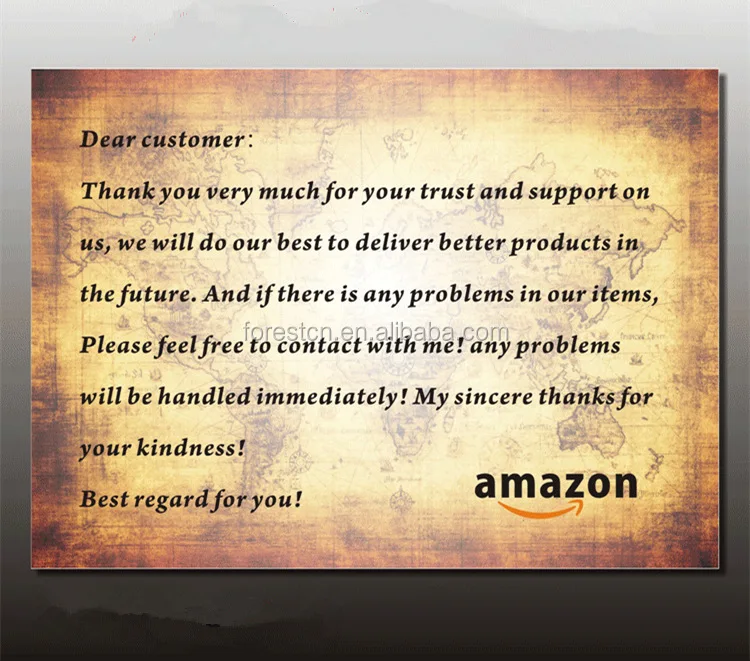 After-sales Service Card For Amazon - Buy Amazon Gift Card,Service Card ...