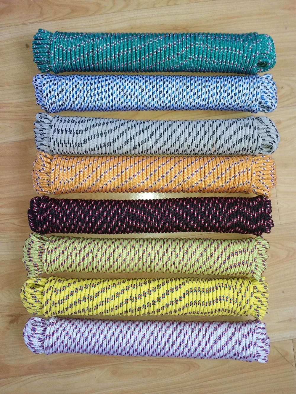 Shandong Factory Mixed Colors Diamond Braided Pp Multifilament Braid ...