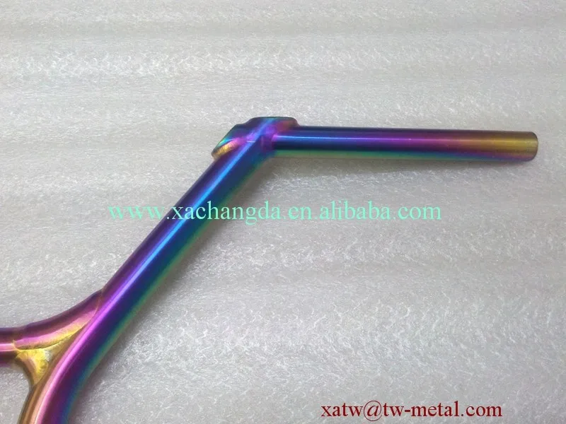 Titanium Bmx Frame Use Handle Bar Rainbow Color Titanium Bmx Handle ...