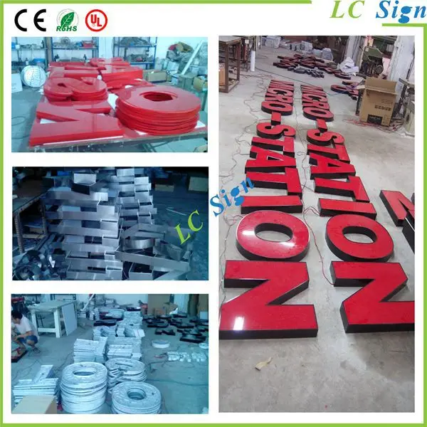 Changeable Channel Letter Material Sign Board Design Samples Fabricated ...