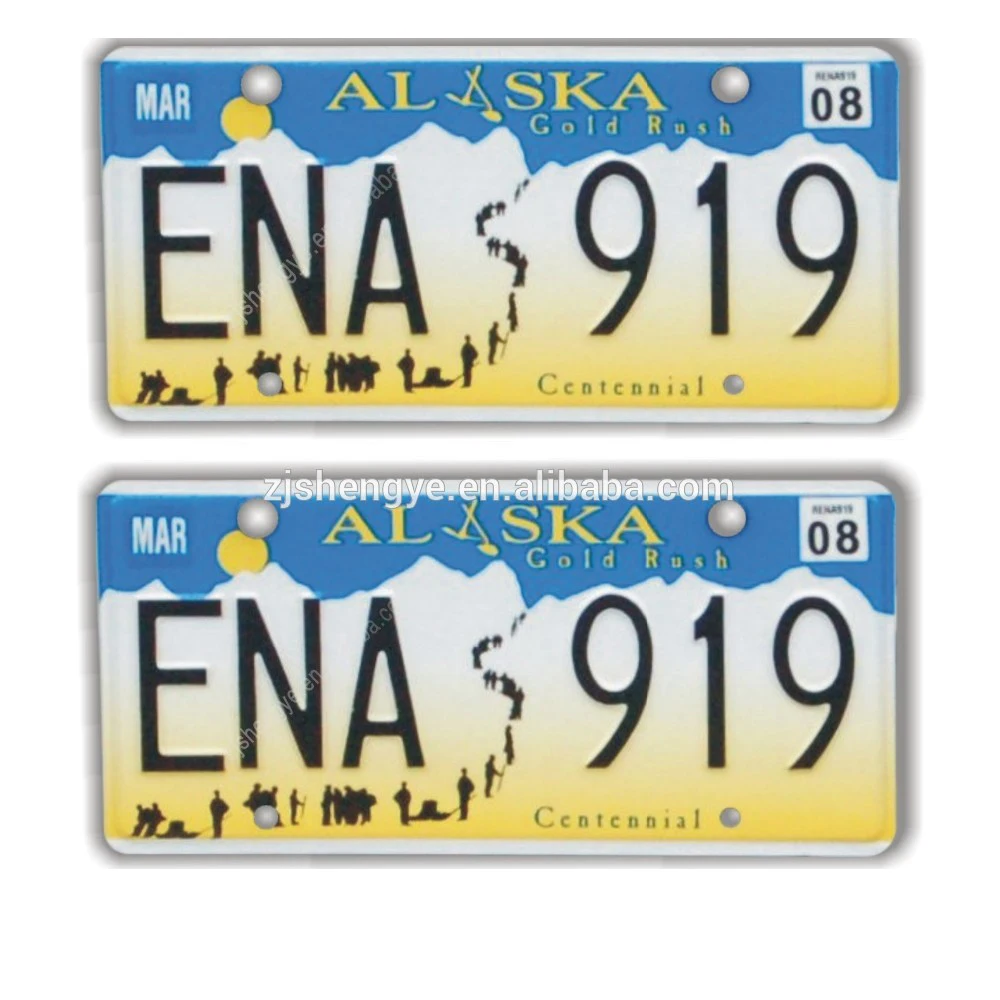 Factory Direct Anodized Aluminum License Plate Blank American Car ...